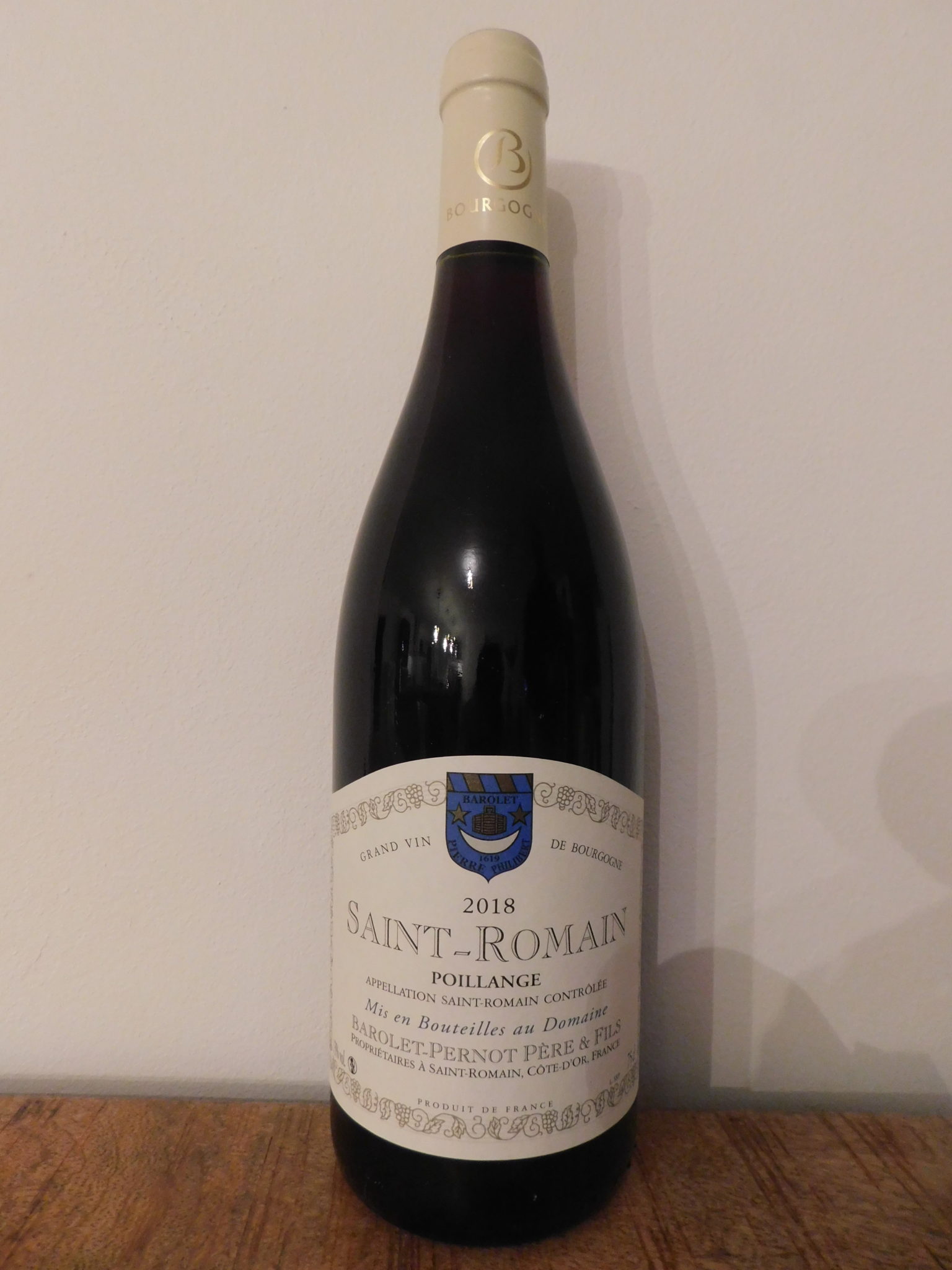 Bourgogne - Saint Romain-Poillange - Domaine Barolet - Pernot - Si le vin m'était conté