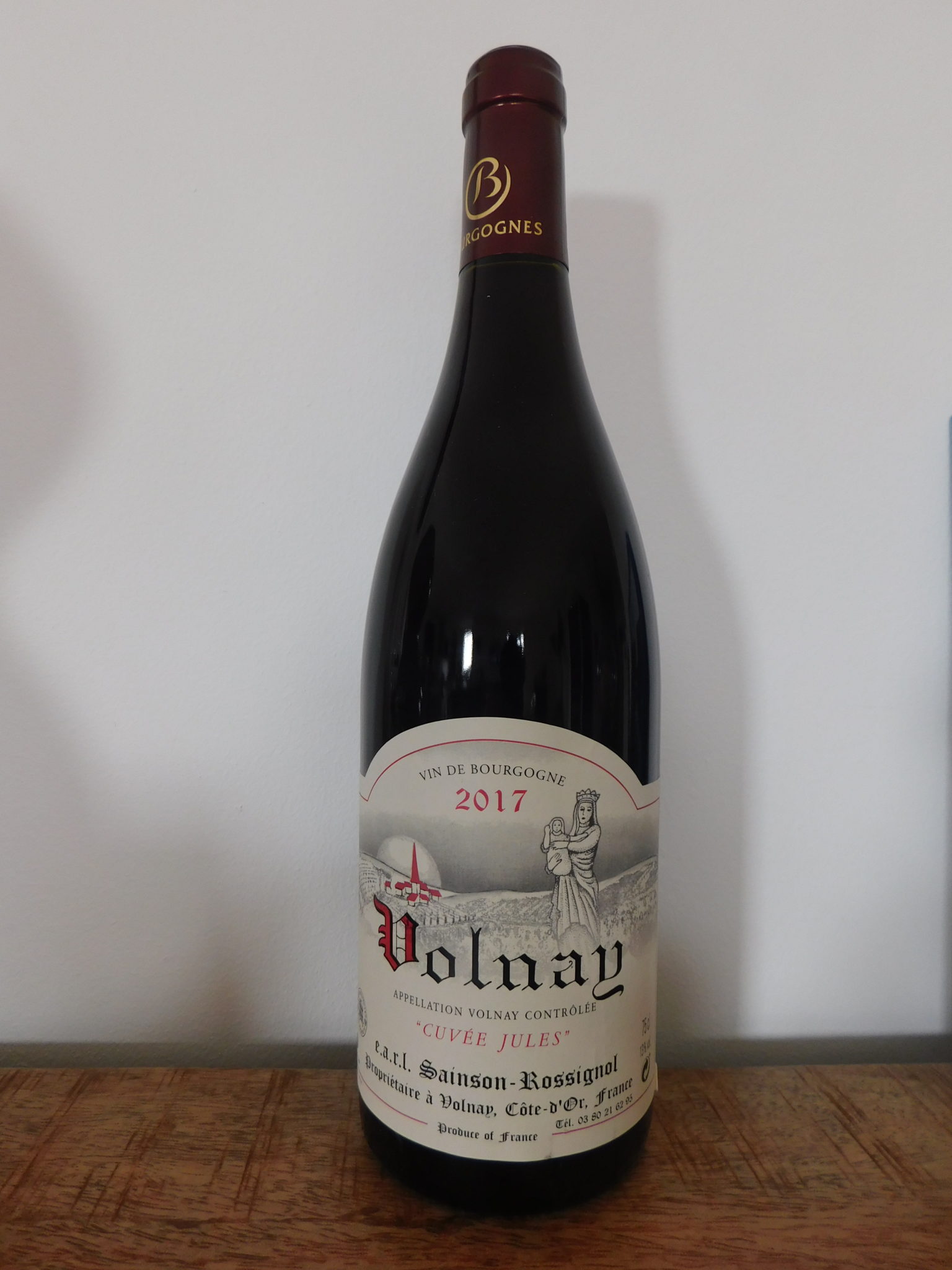 Bourgogne - Volnay - Cuvée Jules - Domaine Sainson-Rossignol - Si le ...